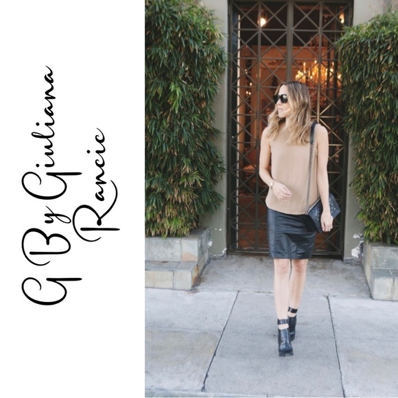 G by Giuliana | Skirts | G By Giuliana Rancic Soft 0 Leather Pencil ...